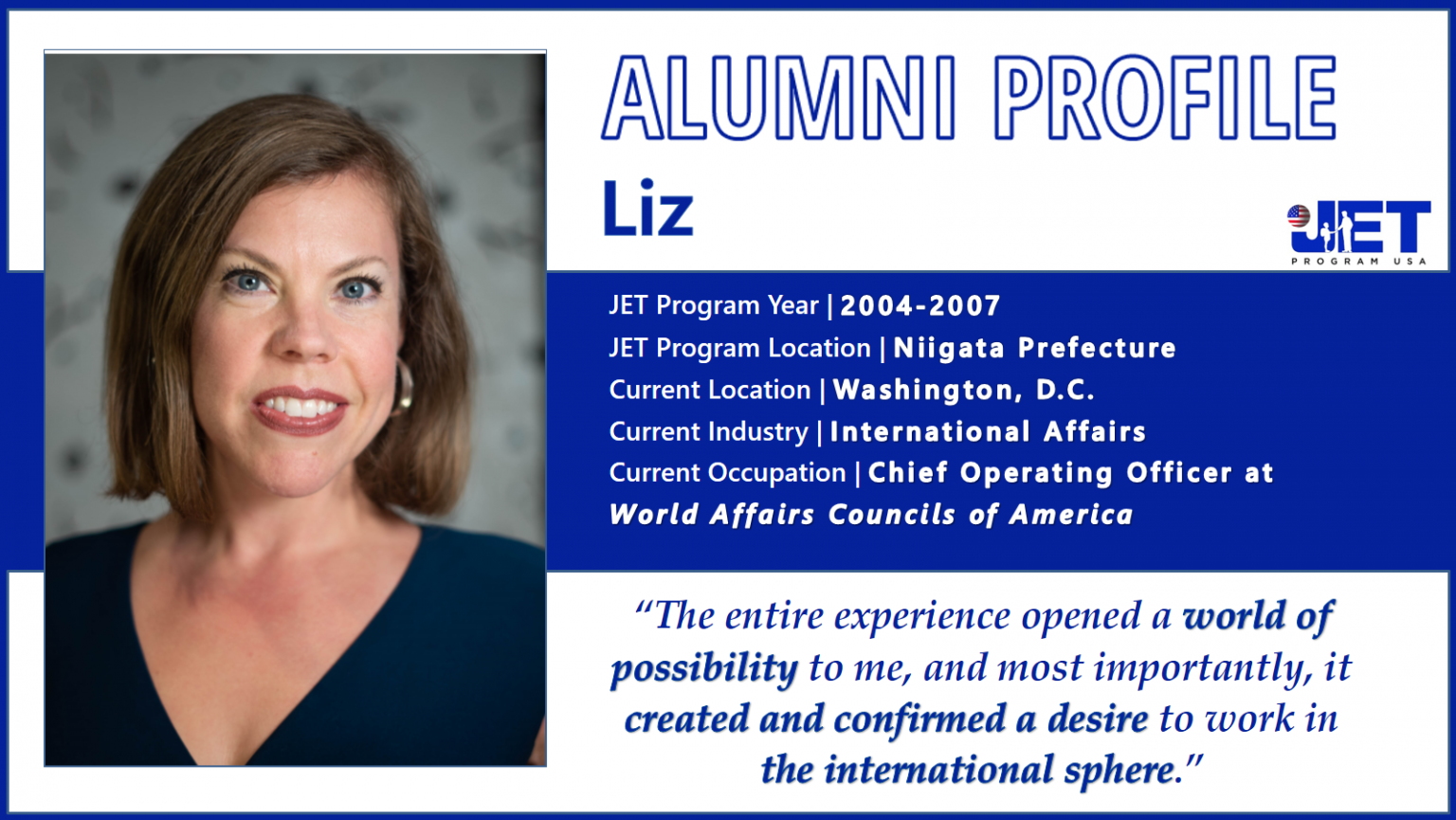 Alumni Profile – Liz – JET Program USA